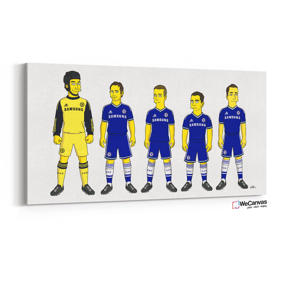 Chelsea FC Simpsons | Cuadro en canvas o acrílico con envío gratis ...