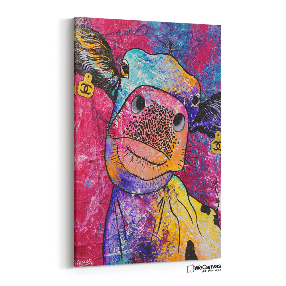 Tagged Cow Pop Art— wecanvasmx